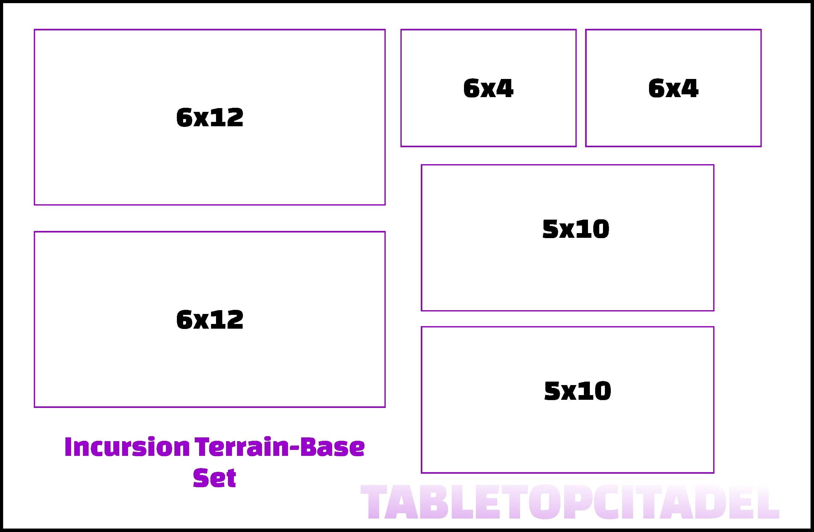 Terrain Base Set Clear Acrylic – Tabletop Citadel